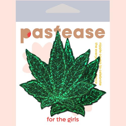 Pastease Nipple Covers Pot leaf Glitter – Feelmore